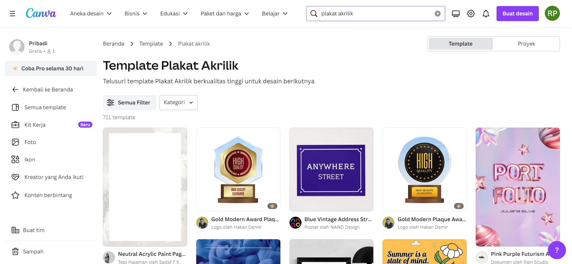 Tips Desain Plakat Akrilik Menggunakan Canva